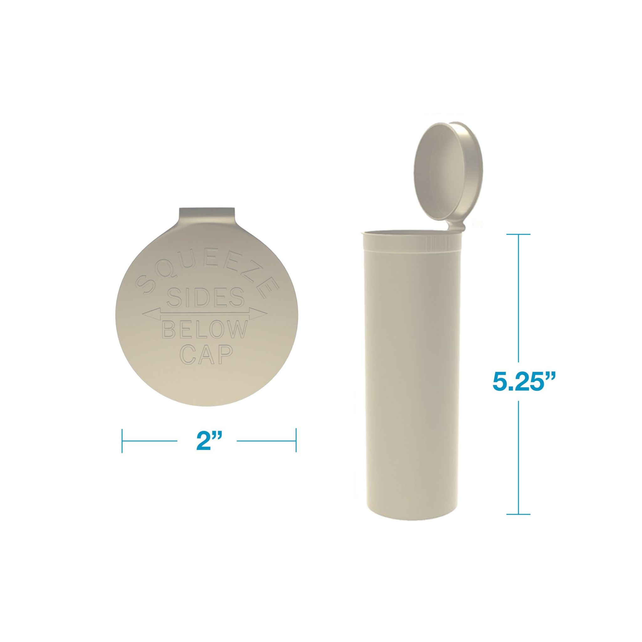 60 Dram Opaque Gold Pop Top Bottles