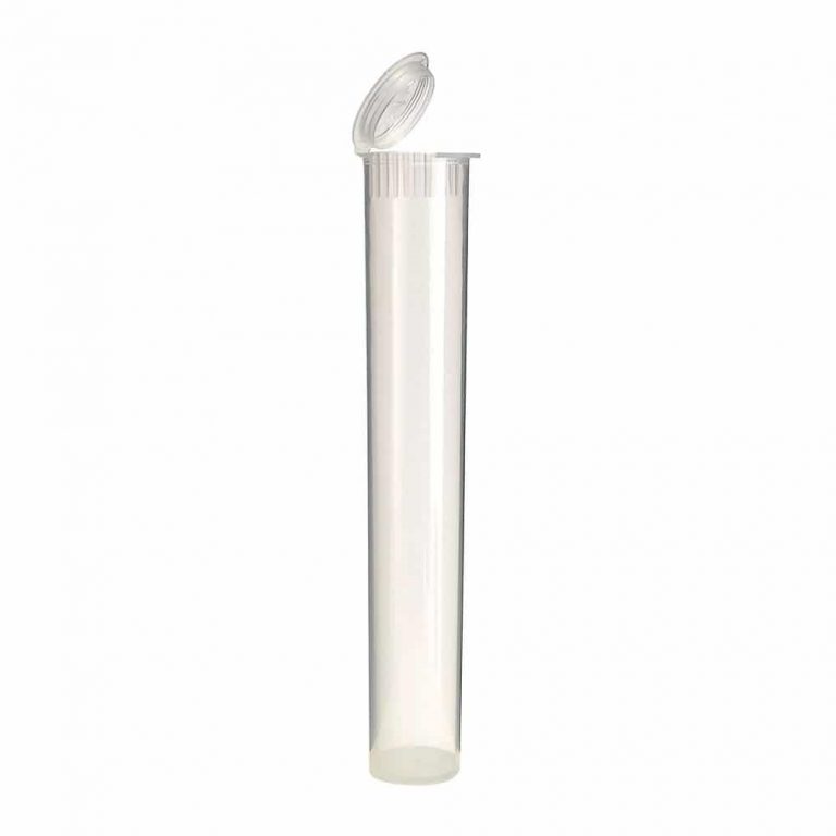 Sustainable Clear 116mm Pop Top Pre-Roll Tubes