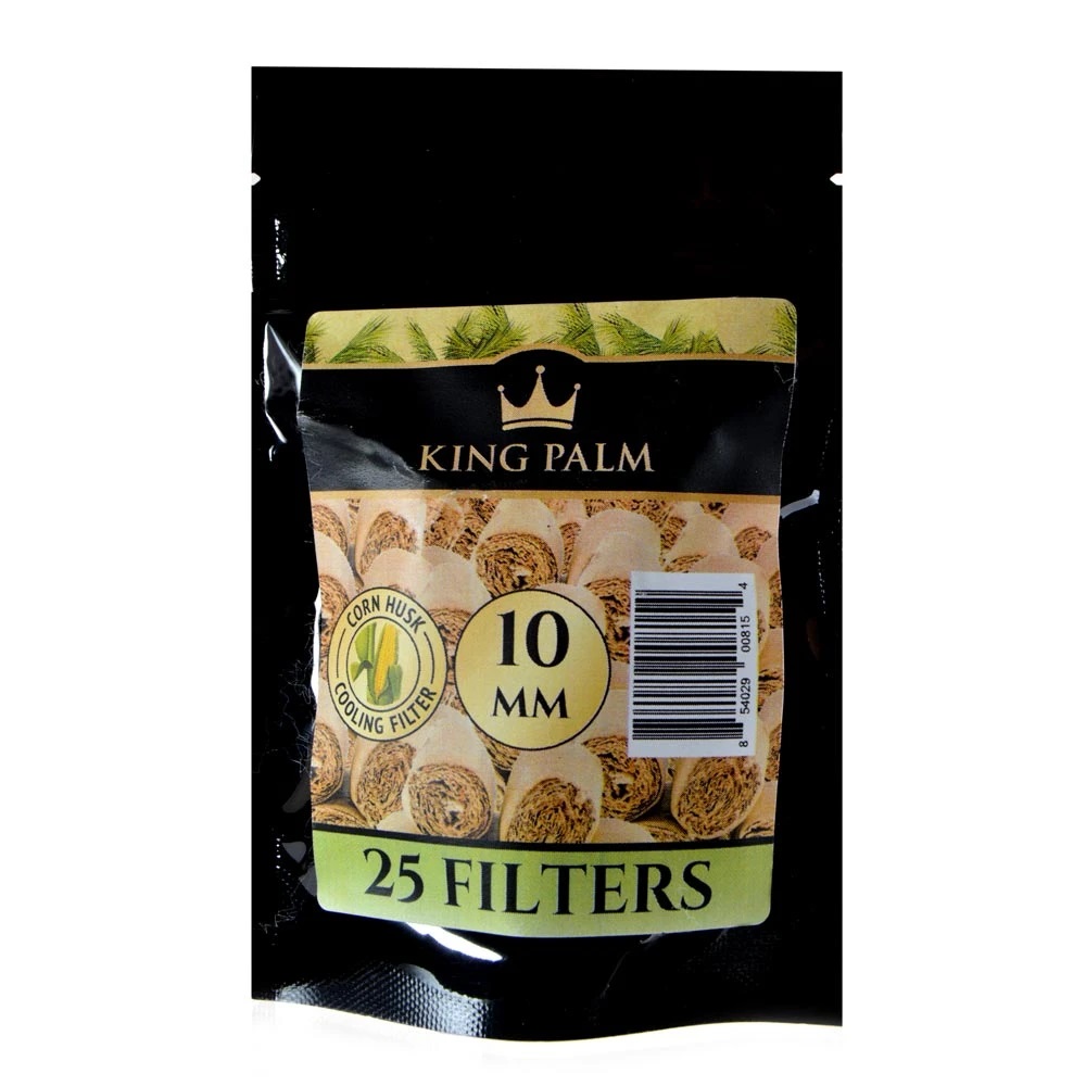 King Palm Natural Corn Husk Cooling Filters – 10mm | Cooling Filters