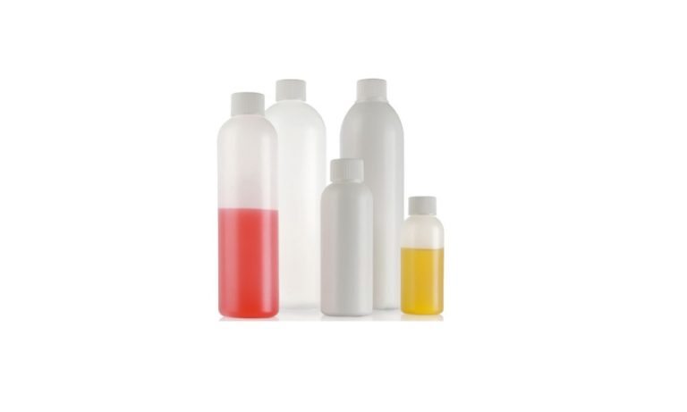 4 oz Natural 24/410 COSMO ROUND PLASTIC BOTTLES- HDPE