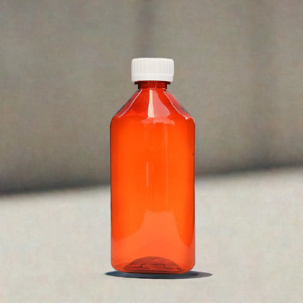 Graduated Oval RX Bottles with Child-Resistant Caps – Amber